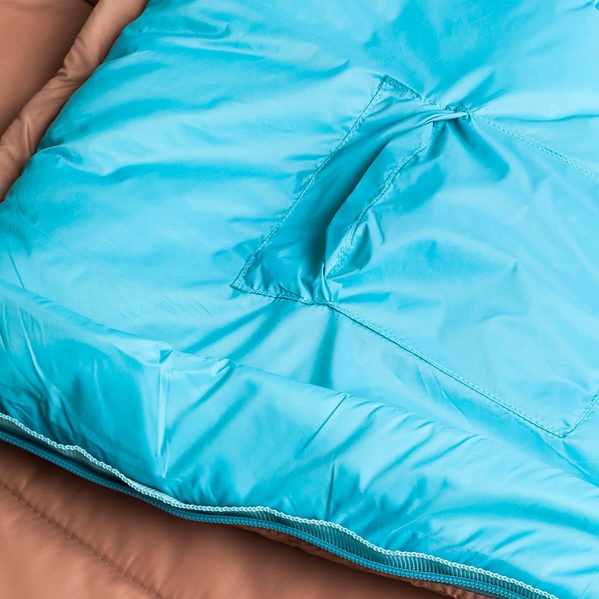 Groundwork Single Sleeping Bag: 20F Synthetic, Oatmeal/Porcelain, One Size
