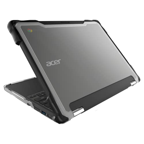 Gumdrop SlimTech Laptop Case Fits Acer Chromebook Spin 512/R853T (2in1) Designed for K-12 Students, Teachers and ClassroomsāDrop Tested, Rugged, Shockproof Bumpers for Reliable Device ProtectionāBlack