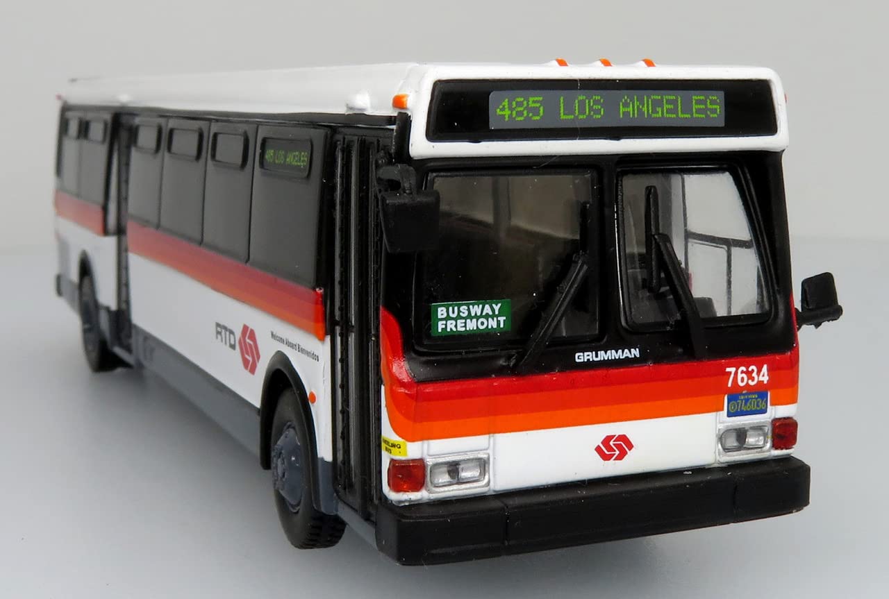 Grumman 870 Transit Bus-RTD-Los Angeles California Iconic Replicas 1/87 Scale New in The Box 5" Long
