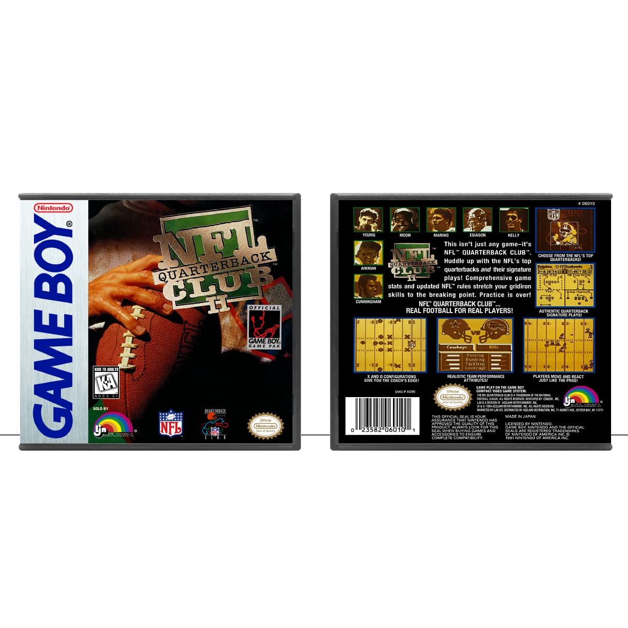 NFL Quarterback Club II | (GB) Game Boy - Game Case Only - No Game