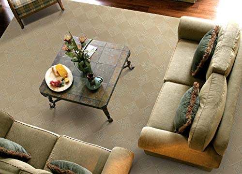 Garland Rug Diamond 9 ft. x 12 ft. Area Rug Tan