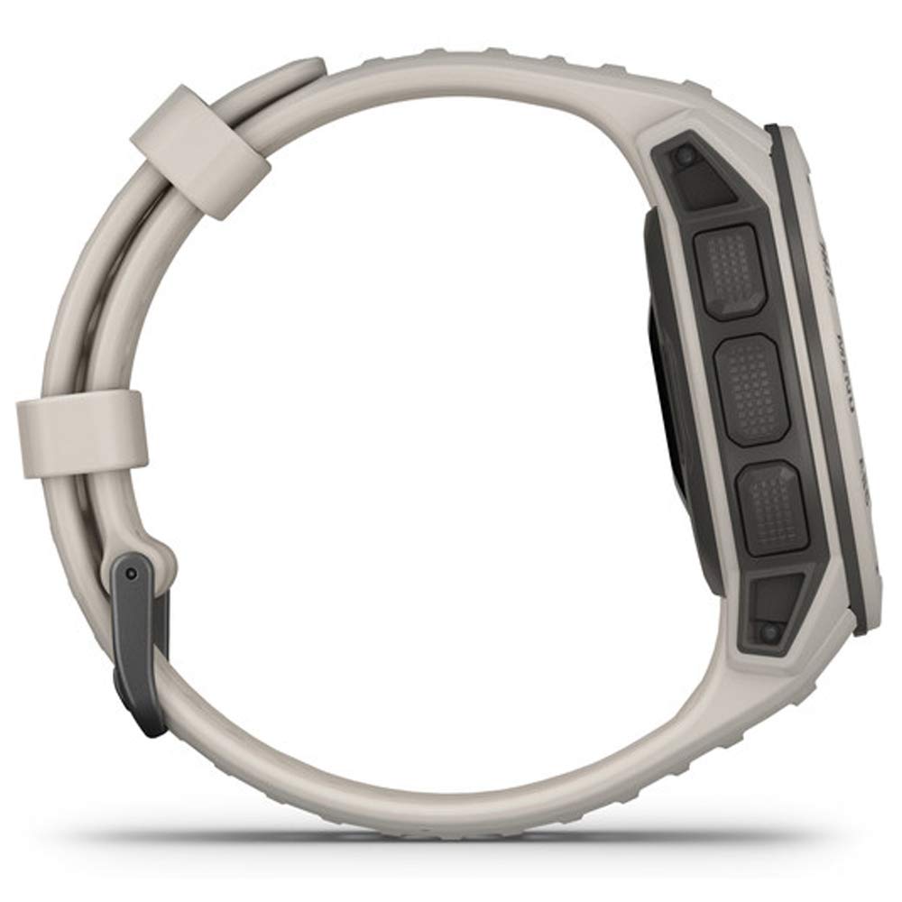 Garmin Instinct Rugged Outdoor Watch with GPS and Heart Rate Monitoring Tundra (010-02064-01) with Deco Essentials 2-Pack Screen Protector Instinct