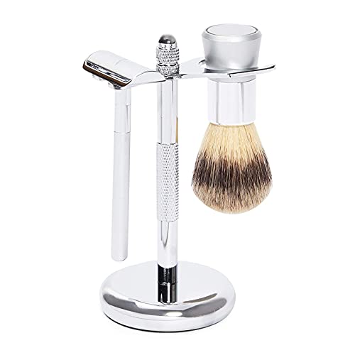 Glamlily Shaving Razor Stand for Men, Bathroom Storage (1.5 x 1.5 x 6.2 in)