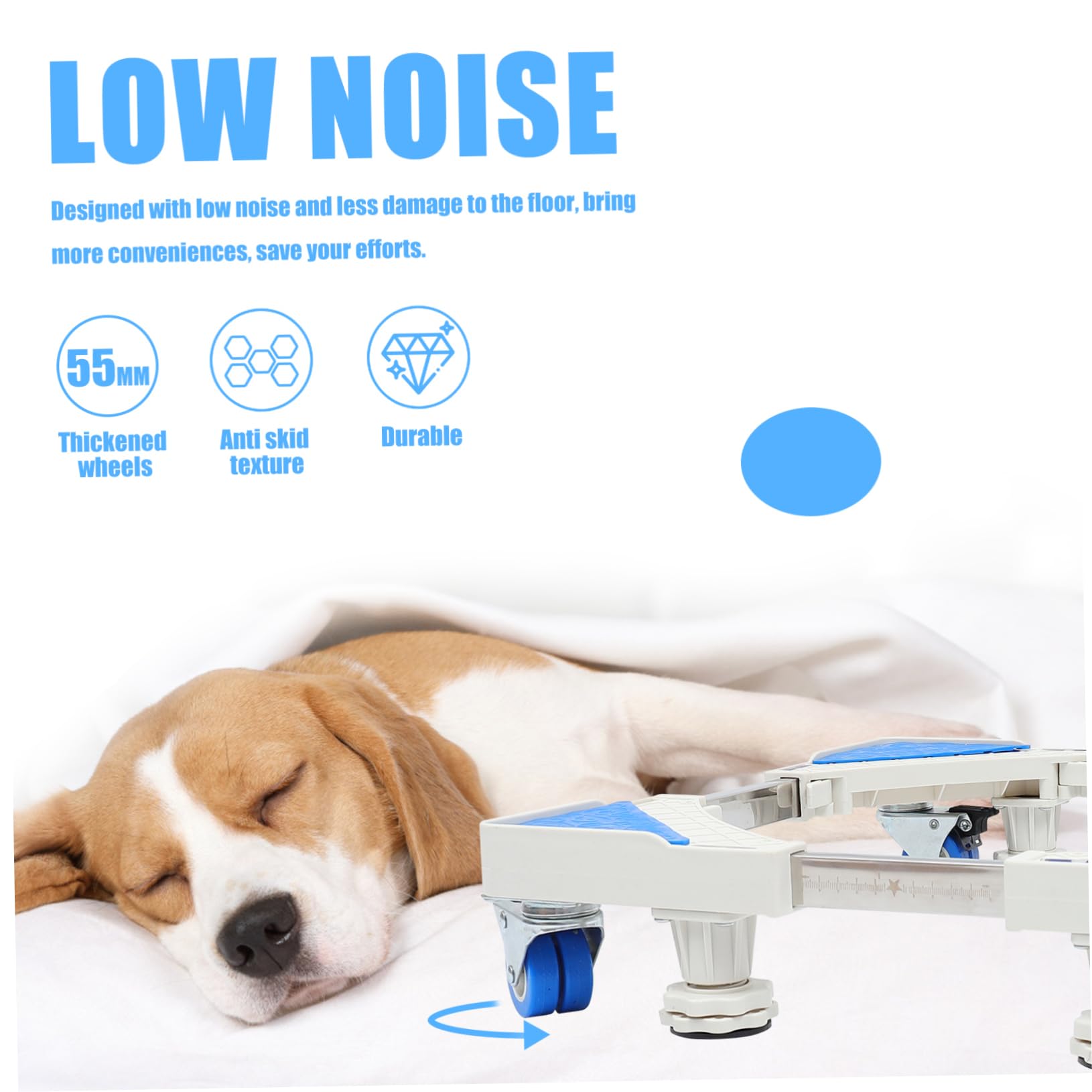 GATHINESS shelf dryer machine washer base stand Fridge Stand Base Fridge Base adjustable washing machine stand frniture moving braces electrical appliance Stainless steel white Kitchenware