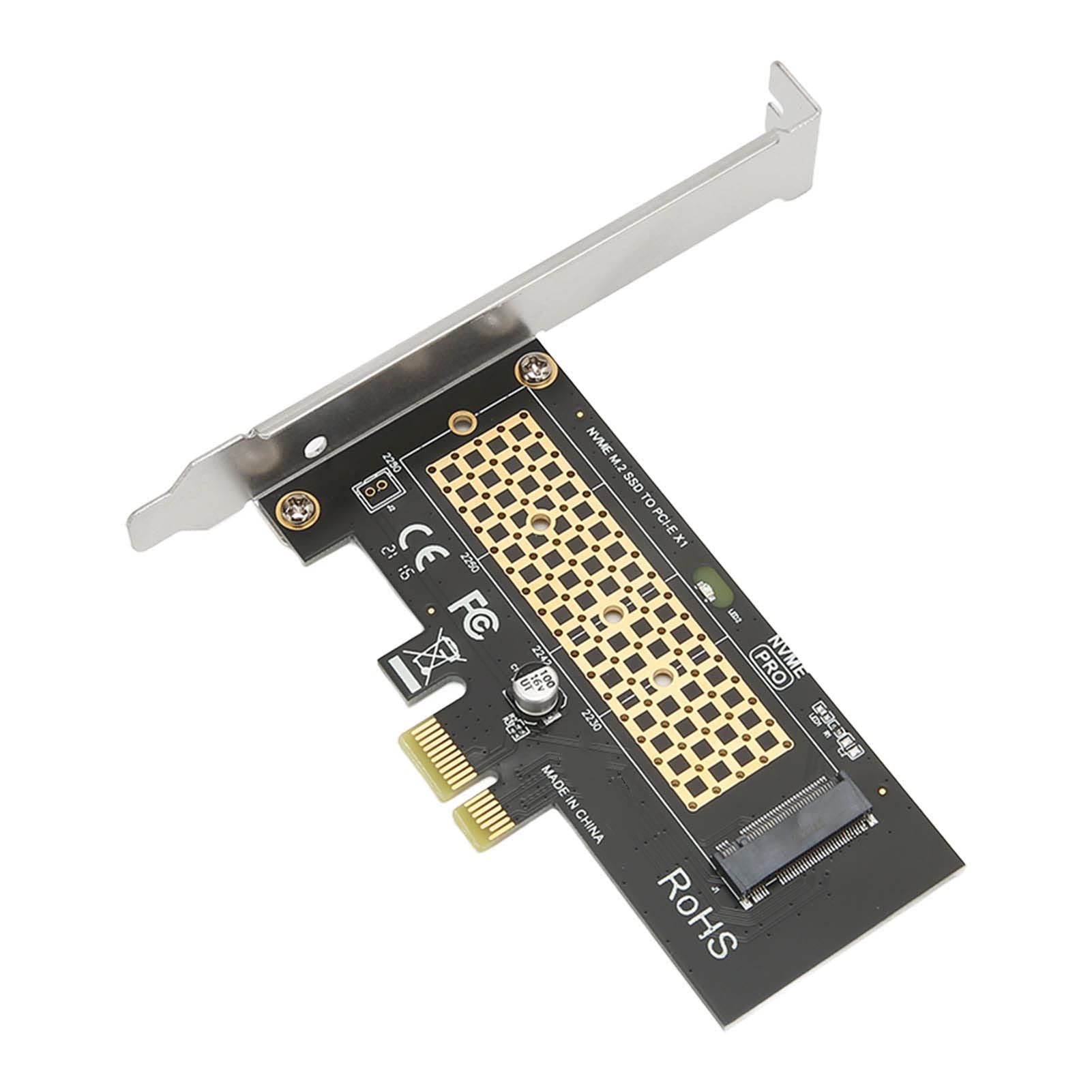 M.2 SSD to PCIe Adapter, Heat Sink NVMe PCIe Adapter 5Gbps Bandwidth PCIe to M.2 SSD Plug and Play for PC