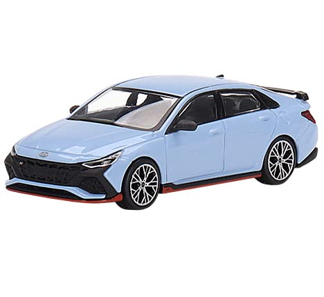 Hyundai Elantra N Performance Blue Limited Edition to 1440 Pieces Worldwide 1/64 Diecast Model Car by True Scale Miniatures MGT00404