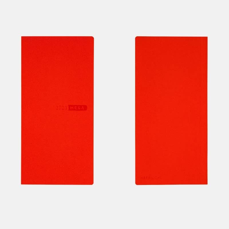 Hobonichi Techo Weeks Mega [Japanese/Wallet-Size/January 2023 Start] Sneaker: Vermilion