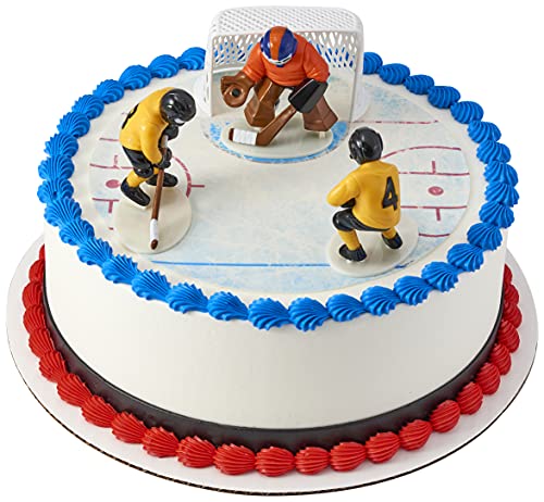 Hockey FaceOff DecoSet Cake Decoration
