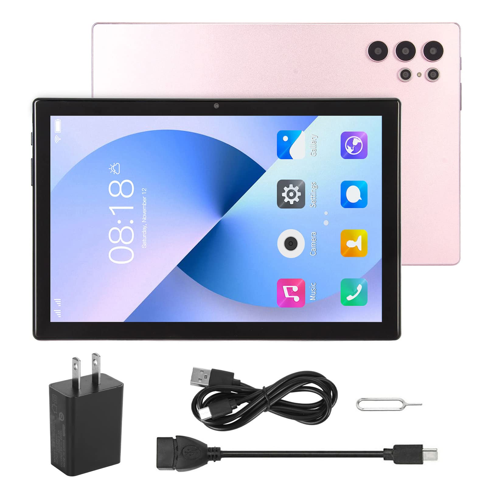 Honio Intelligent Tablet, 100-240V US Plug 8 Core MT6753 CPU (Rose Gold)