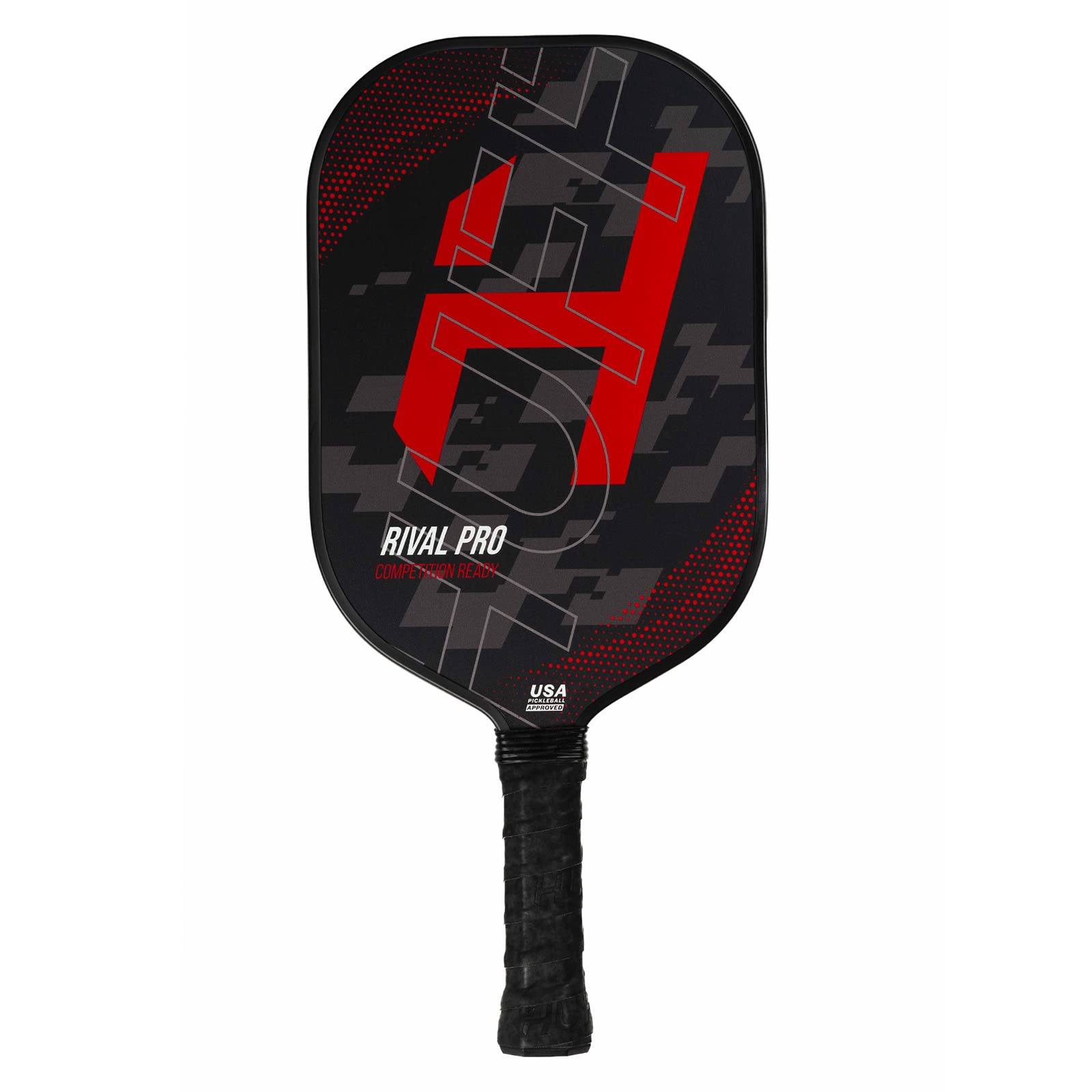 HUFF Rival Pro Pickleball Paddle – for Competitive Players – Graphite Carbon Fiber Surface – USAPA Approved – Red