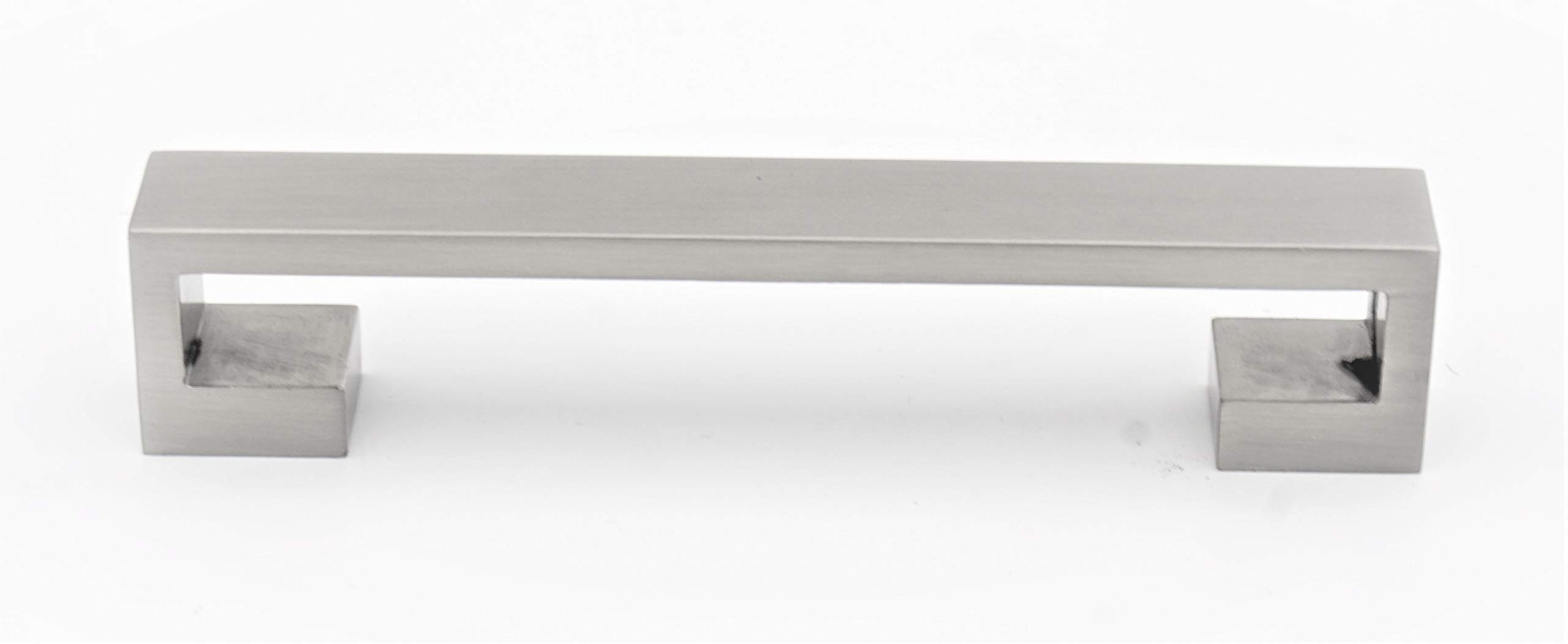 HandleMax 5" Modern Satin Nickel Kitchen Cabinet Drawer Handle Pull Hardware, 96mm (3-3/4") Hole Center, 19SN96, 15 Pack