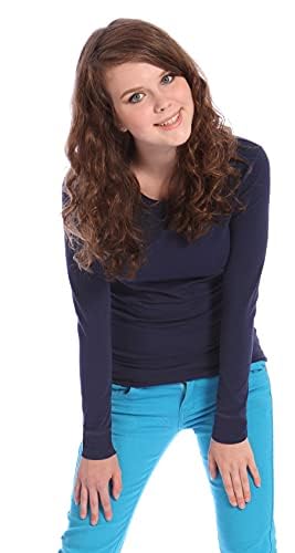 Girls/Boys/Toddler 6 Pack Athletic Performance Long Sleeve Undershirt Tops/Base Layer Cotton Stretch Shirts (6 Pack - Pastels, 10/12)