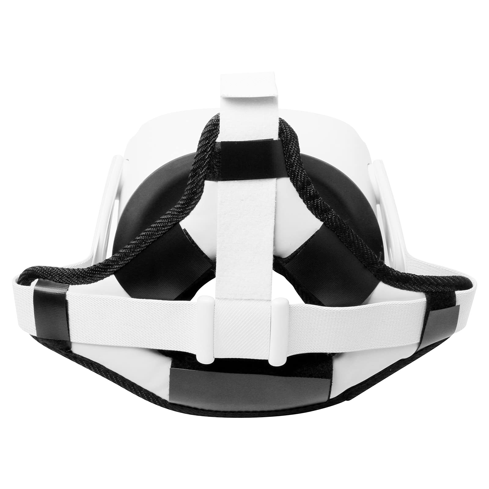 Generic Comfortable Headband VR Head Strap Fits for Oculus Quest 2 Gaming Headset Reduce Head Pressure Protect Head Pad (White)
