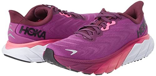 HOKA ONE ONE Women's Running Shoes, Grape Wine Beautyberry, 7