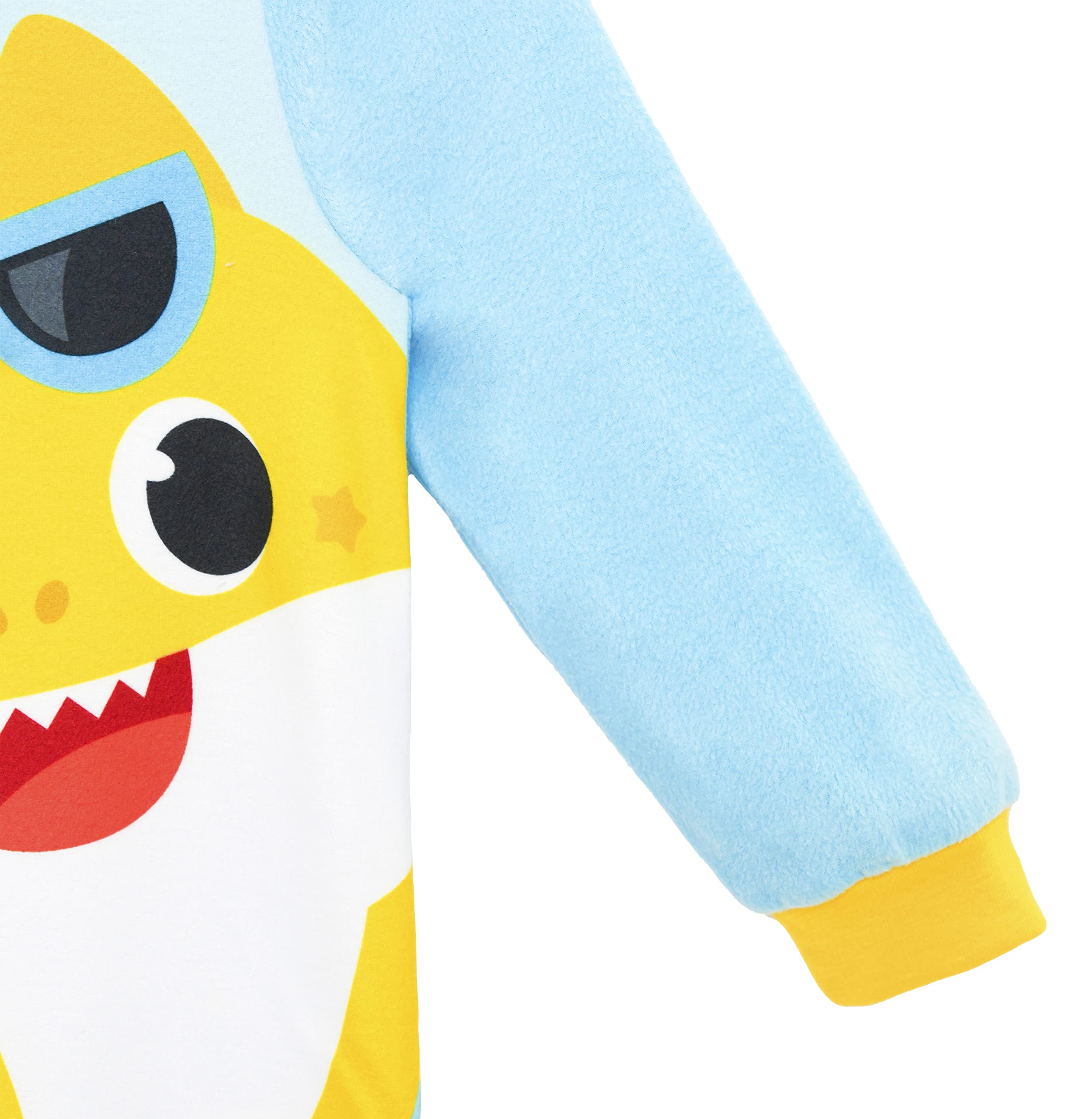 Nickelodeon Baby Shark Toddler Boys' Onesie Sleeper Blanket Footed Pajama Footies, Blue, Size 4T