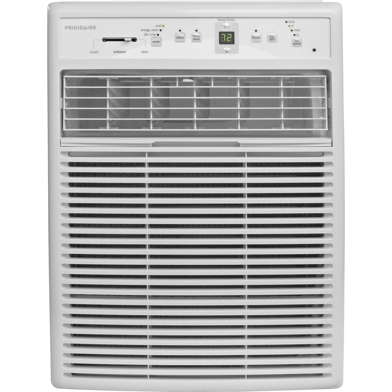 FRIGIDAIRE FFRS0822S1 8000 BTU Heavy-Duty Slider Casement, Electronic, Remote Control Window Air Conditioner, 8,000, White