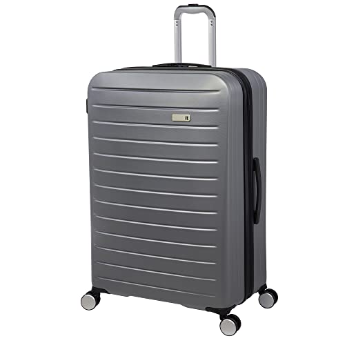 it luggage Legion 32" Hardside Checked 8 Wheel Expandable Spinner, Silver