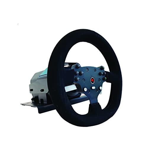 GTR Simulator GTA Model Silver Frame with Adjustable Leatherette Racing Seat Gaming Simulator Cockpit Chair | RS30 Wheel | V3 Pedal Setup (GTA with RS30 Wheel & V3 2-Pedal Setup)