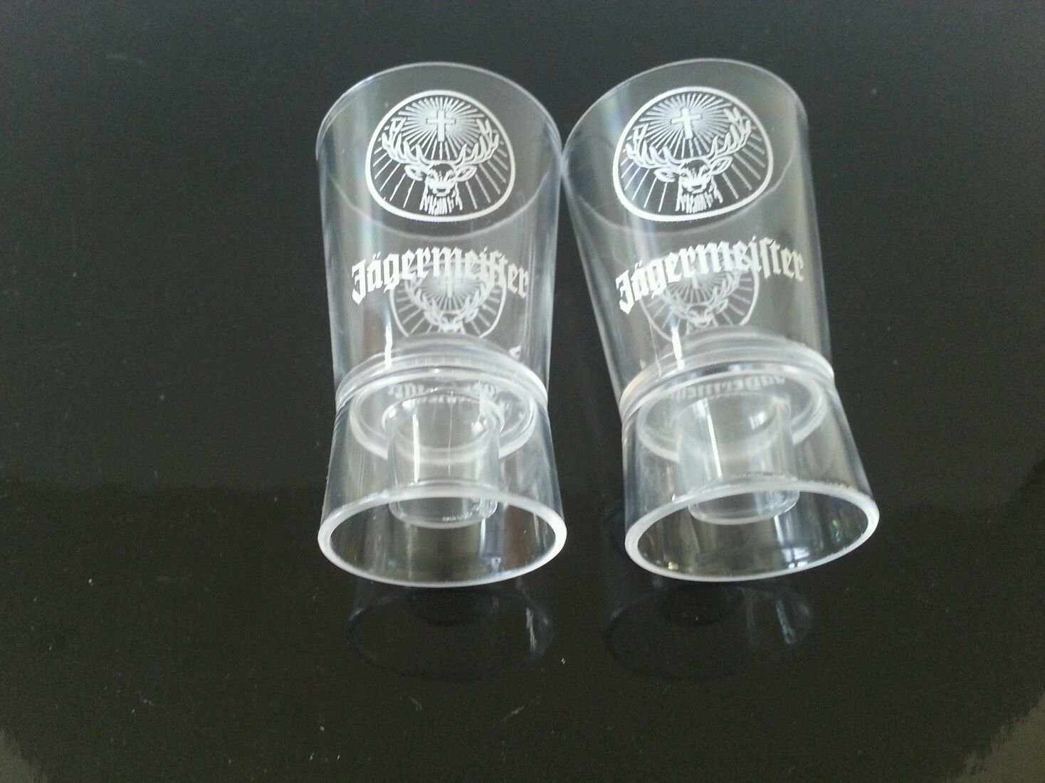 Jagermeister Deer and a Beer Plastic Shot - Set of 2