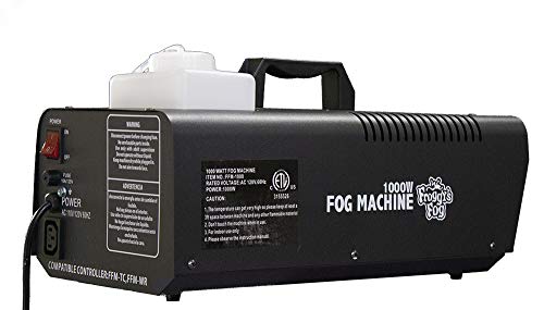 Froggys Fog - 1000 Watt Halloween Fog Machine with Wired Remote Control - All Metal, Impressive Output, Timer and Wireless Control Options