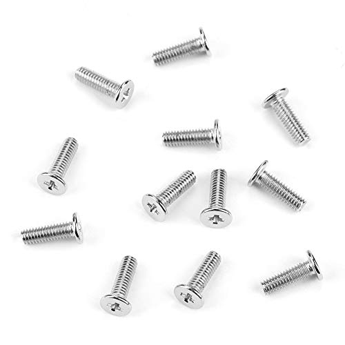 M2.5 Screws Laptop Screws Computer Screws Assortment Kit 100pcs M2.5 Carbon Steel Machine Screw Flat Head Screws Machinery Repair Parts(M2.5 * 12 * 5)