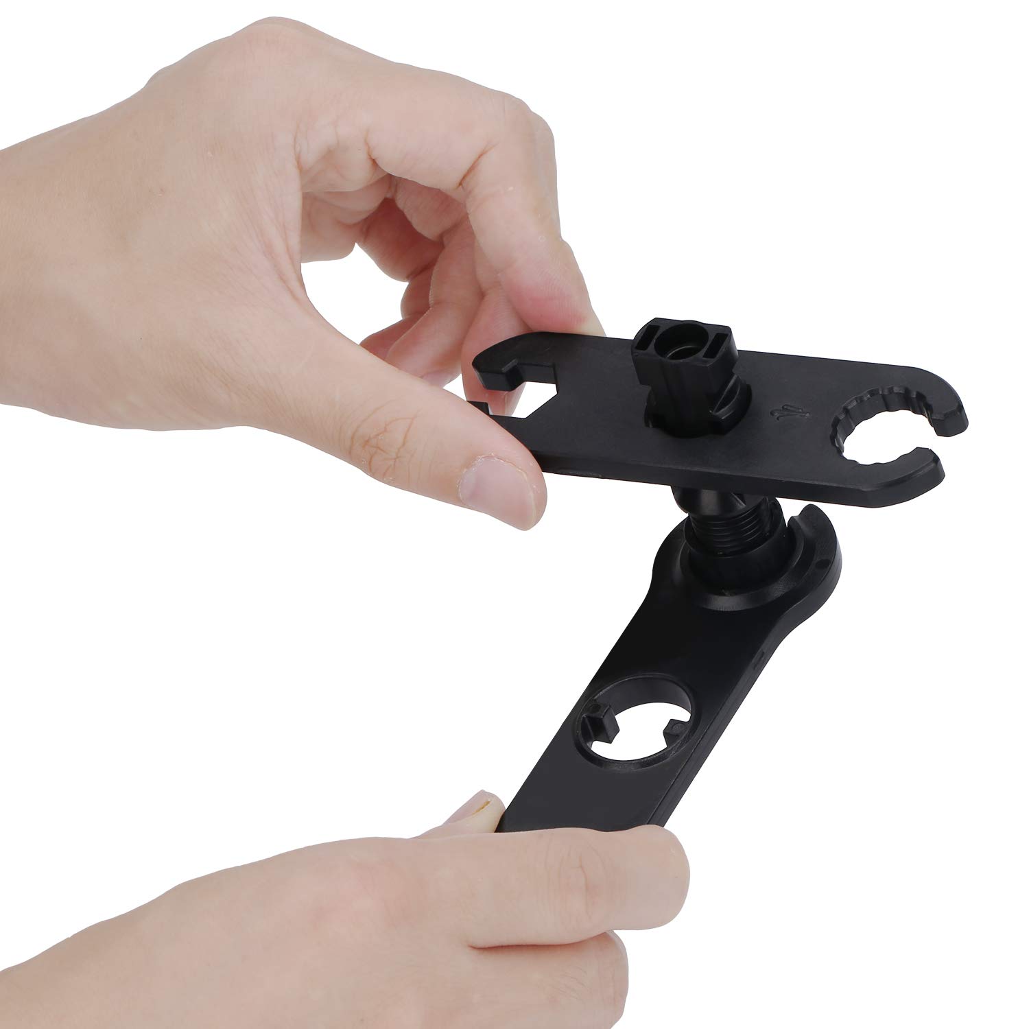 Generies Solar Spanners Wrench, Solar Panel Connector Disconnecting Tool for Solar Panel Cable PV System Wire and Connectors Assembly 1 Pair Black