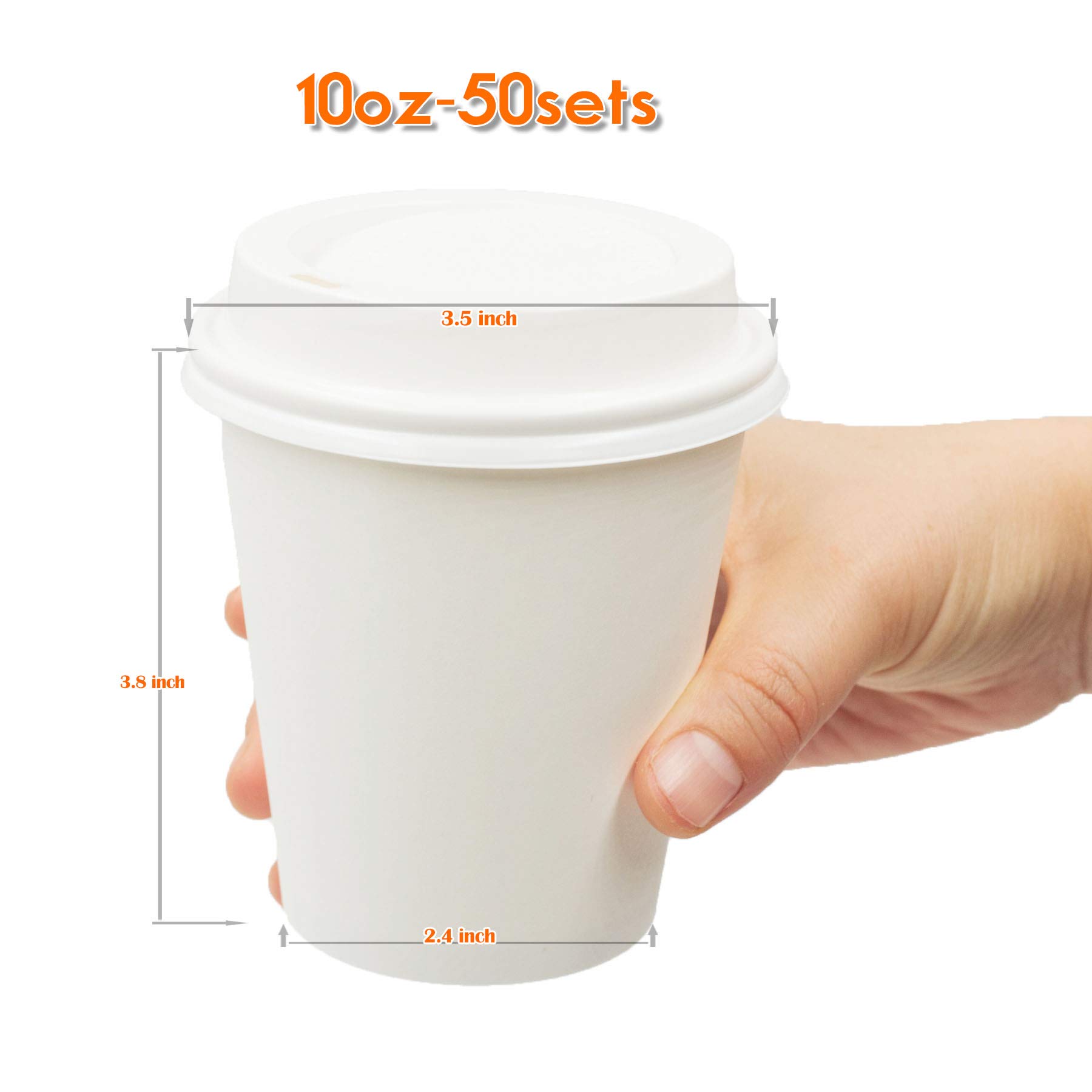 Golden Apple, Hot Coffee Cup Sleeve 50ct, Fit 10oz, 12oz, 16oz Paper Cups