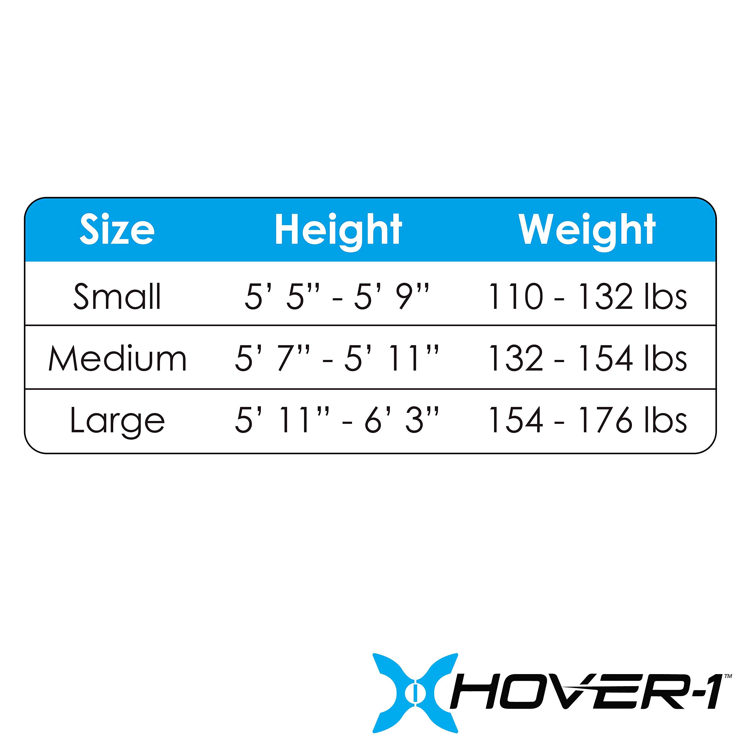 Hover-1 Men's Protective Elbow Pads | Hard PU Shells for Impact Resistance, Lightweight Breathable Material for Maximum Comfort, Large, Black