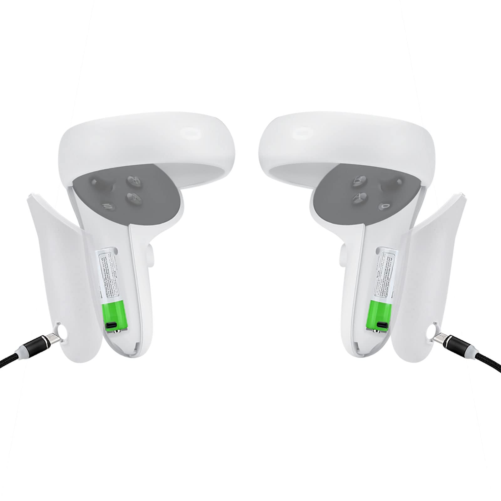 Hibloks Magnetic Charge Kit for Oculus Quest 2 Touch Controller,Rechargeable Battery for Quest 2 Controllers, Environmentally Oculus Quest 2 Accessories