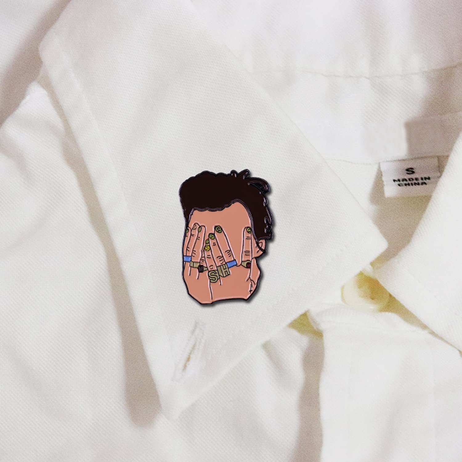 Harry Edward Styles Merch Pack- 4 Copper Pins Brooch Set, for Jackets Backpack Shirt Lapel Badges Aesthetic Fashion Jewelry Decal
