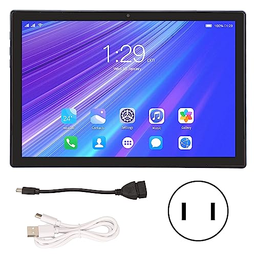 HEEPDD Tablet PC, 10 Inch Tablet Dual Cameras 2.4G 5G Octa Core Processor Dual Band 6GB 128GB for Office (US Plug)