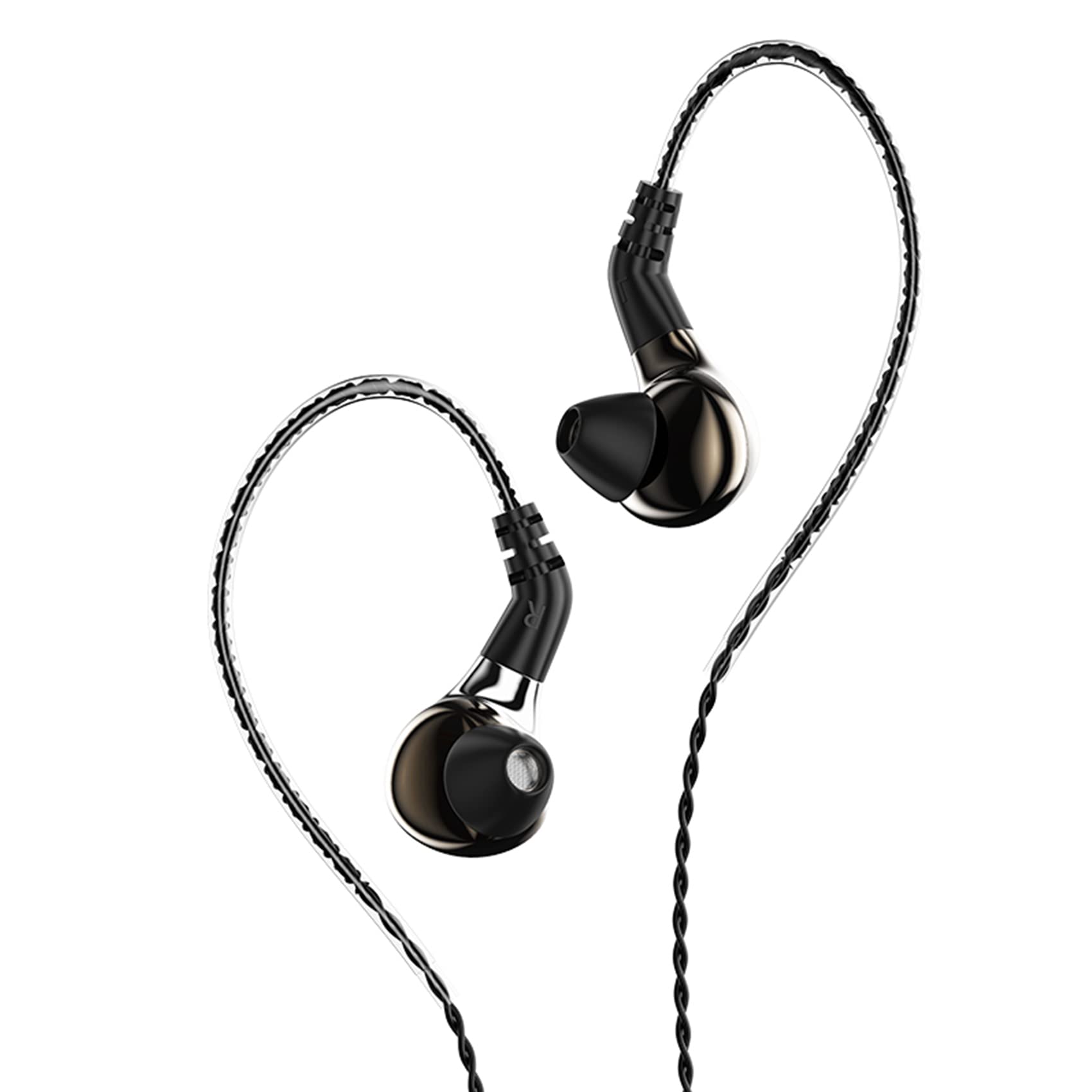 H HIFIHEAR BLON BL03 in Ear Earphone,10mm Carbon Diaphragm Dynamic Drive in Ear Earphone, Metal Shell Bass HiFi DJ in Ear Monito with 2pin Detachable Cable