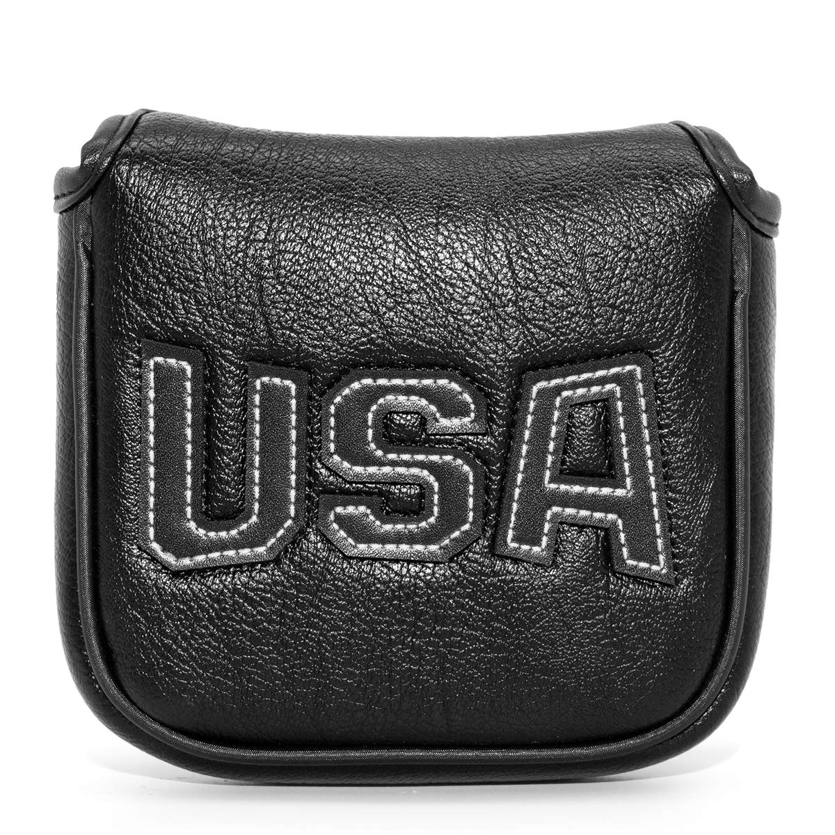 Golf Putter Cover, Putter Headcovers Golf Club Head Covers Putter Headcover for Blade Leather Golf Mallet Putter Head Covers with Magnetic for All Brands USA Style