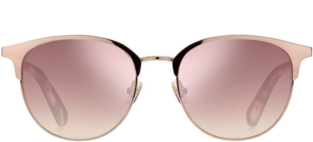 Kate Spade New York Women's Joelynn/S Cat Eye Sunglasses, Pink Havana/Pink Flash Silver, 52mm, 18mm