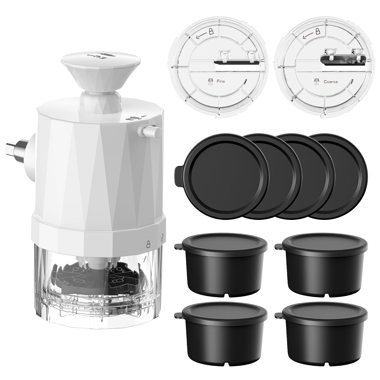 GVODE Shaved Ice Attachment for KitchenAid Stand Mixer, Snow Cone Shaved Ice Machine with Coarse and Fine Blades,8 Ice Cube Molds,Kitchen Aid Accessories and Attachments