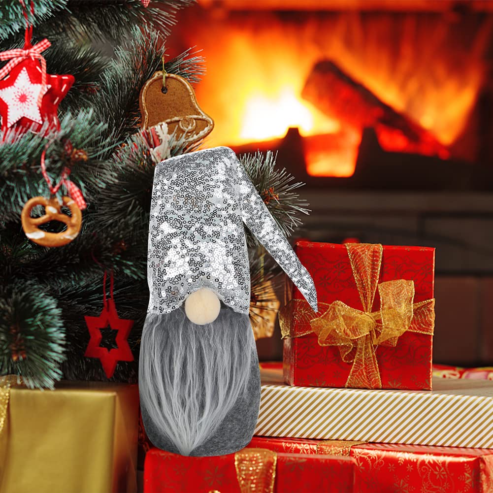 FUTUREPLUSX Gnome Christmas Decorations, 1PCS Handmade Swedish Gnome Tomte Santa Scandinavian Gnome Plush for Christmas Tree Ornament Home Decor