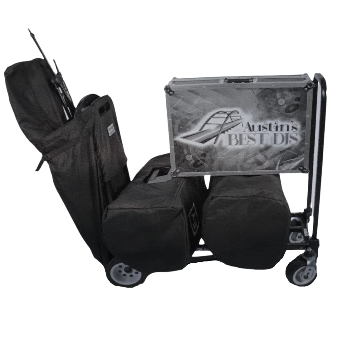 GripnGaff® Jumbo R18 Nylon Bag for R14RT, R18RT & Original RocknRoller Multicart - Move DJ & Musician Gear - Speaker Stands, Drum Kits, Keyboards, Mic Stands, etc DOES NOT HAVE HARD BOTTOM
