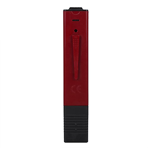 GOWENIC TDS Meter, 0~9999ppm -2% Accuracy Testing Water Quality, Temp Portable Pen Type Meter, for Aquariums,RO System,Swinging Pool, Etc (Red)