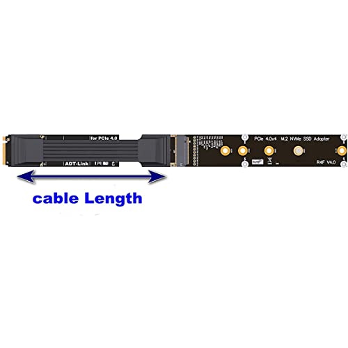 Jointo Full Speed M.2 NVMe SSD M Key Cable PCIE 4.0 X4 64G/ Adapter Solid State Drive M2 PCIE4.0 Cable(40cm)