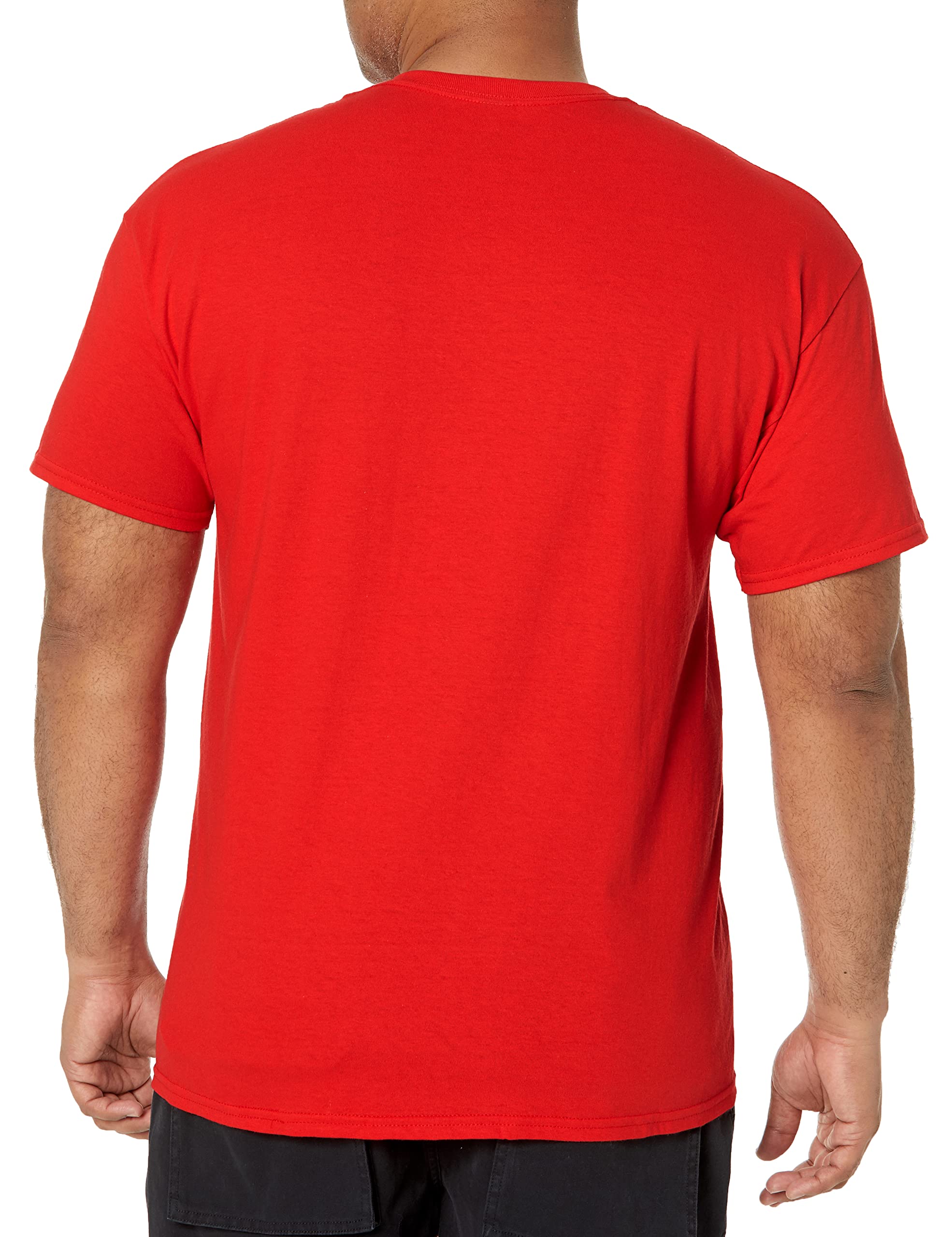 Gildan mens Heavy Cotton T-shirt, Style G5000, Multipack Shirt, Red (2-pack), Small US