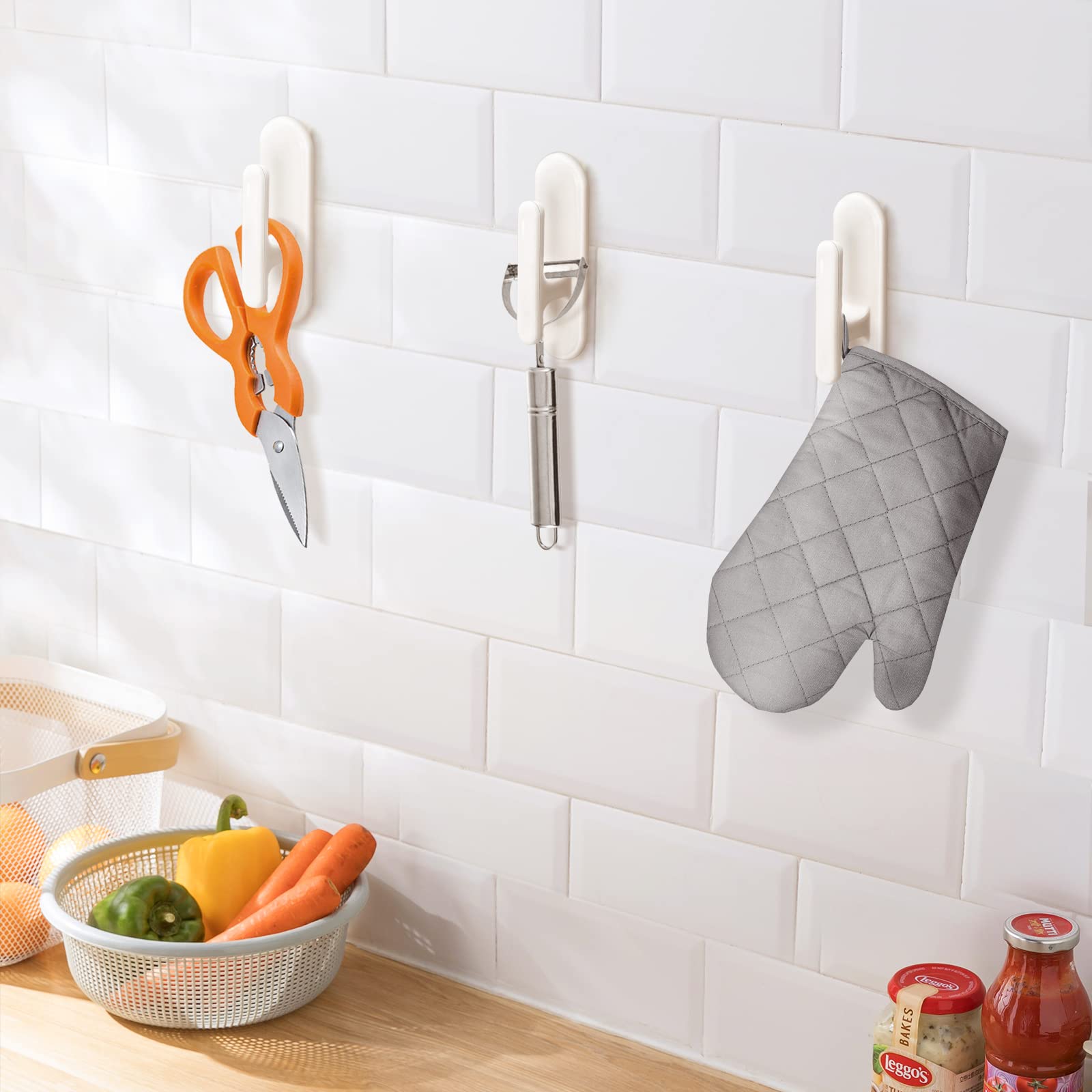 GCRQ 10 Pieces Blind Cord Winder Safety Window Blind Cord Safety Wall Hook Wrap Cleats Blinds String Holder Baby Proofing No Tools Needed Easy Installation with Adhesive