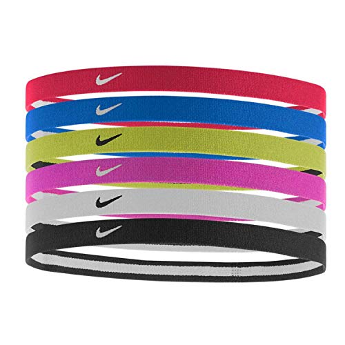 NIKE Swoosh Sport Headbands 2.0, University Red/Game Royal/Volt, One Size Fits Most
