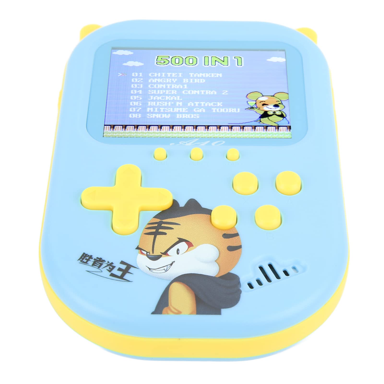 Handheld Game Console, Blue 3 Inch Screen Game Console Mini Sensitive for Dormitory