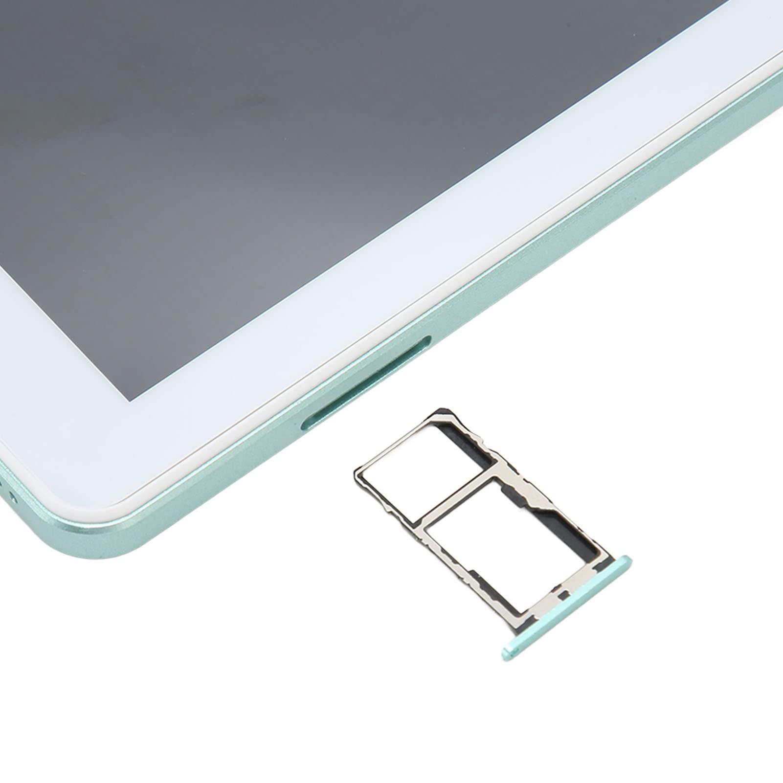 GLOGLOW HD Tablet, 10.1 Inch IPS Office Tablet US Plug 100‑240V 2 Card Slots for Travel (Green)