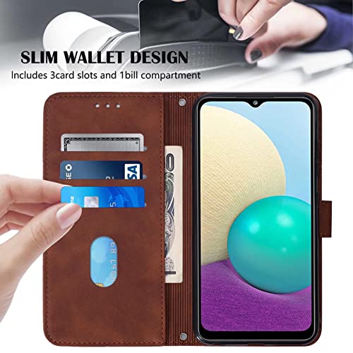 FTRONGRT Case for Tecno Camon 18i, Mobile Wallet Flip Cover with Mobile Phone Holder, Card Slot, Magnetic PU Leather Case for Tecno Camon 18i-Blue