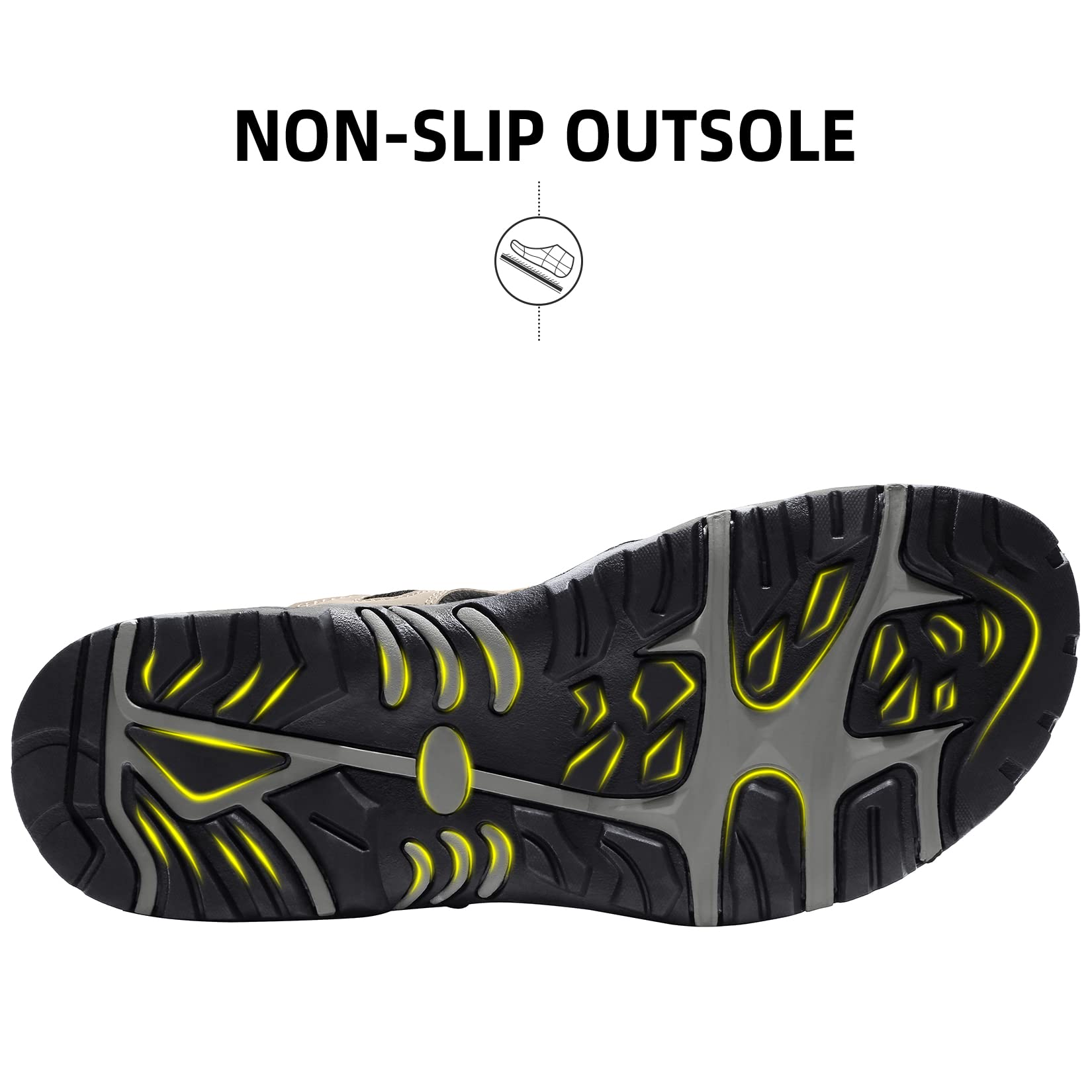 GOLDEN CAMEL Womens Waterproof Sandals Summer Lightweight Athletic Hiking Sandals with Arch Support Open Toe Outdoor Beach Water Sandals Black 6