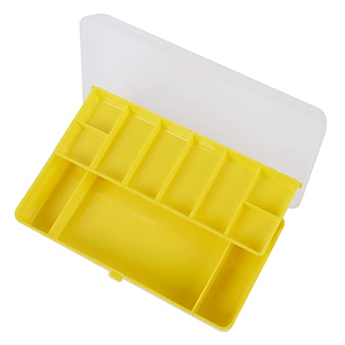 Goture Double Sided Fishing Tackle Box - Placing Bait Plastic Tackle Box Organizer Waterproof Portable Storage Container Black Red 6.5 oz