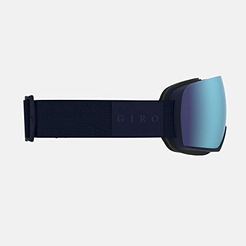 Giro Article Ski Goggles - Snowboard Goggles for Men - Midnight Mono Strap with Vivid Royal/Vivid Infrared Lenses