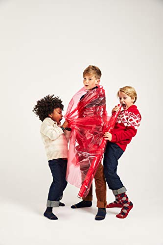Gold Toe Boy's Dress Crew Socks, 3 Pairs, Peacoat/Grey Heather/Red, Shoe Size: 3-9