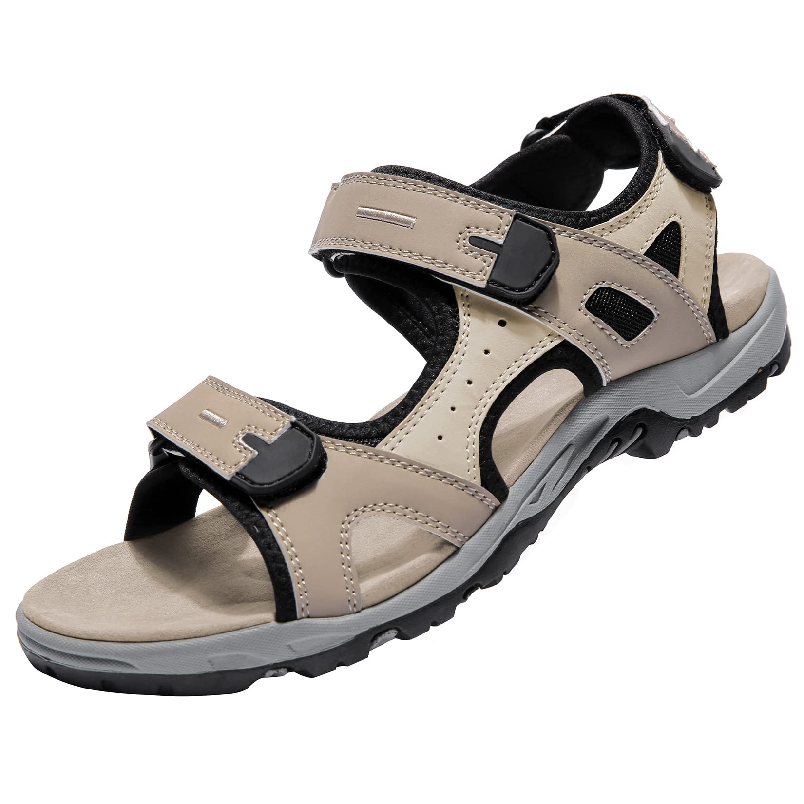 GOLDEN CAMEL Womens Waterproof Sandals Summer Lightweight Athletic Hiking Sandals with Arch Support Open Toe Outdoor Beach Water Sandals Black 6
